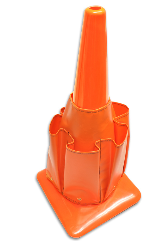 Safety Cone Flashlight and Wand Caddy